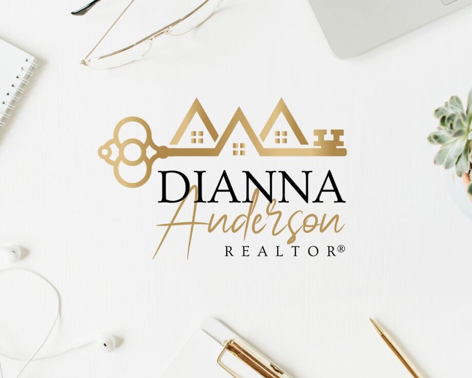 Premade Real Estate Logo – Realtor Golden Logo – Logo – Submark and ...
