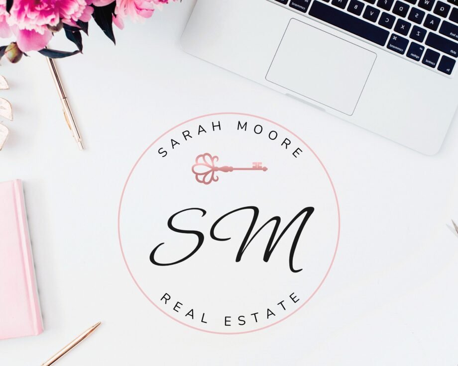 PREMADE LOGO DESIGN for Real Estate Agents - Rose Gold Logo ...
