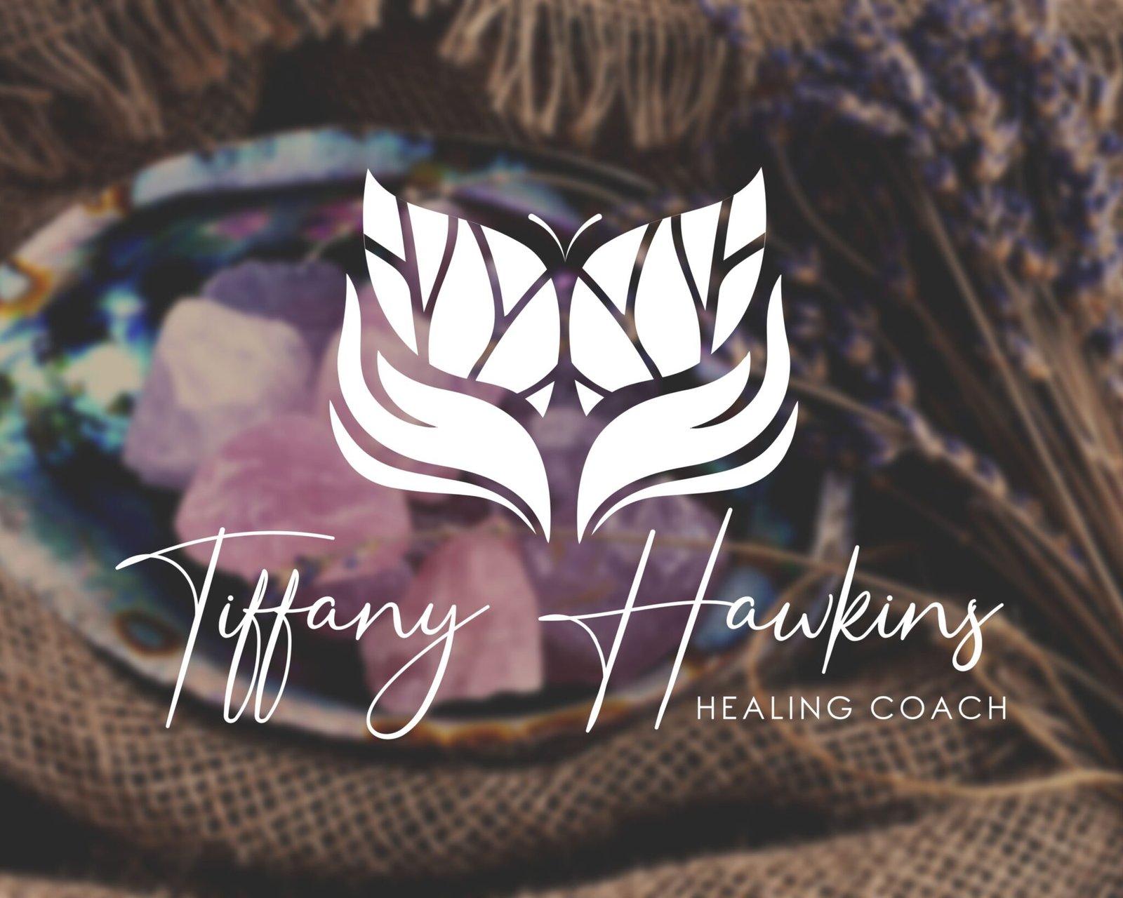 Premade Logo, Custom Wellness Logo. Healing Butterfly Blue and Gold ...